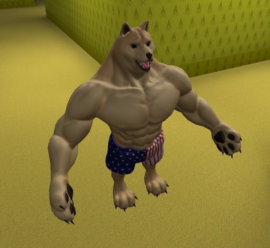 3D model Buff Doge - Game ready Character VR / AR / low-poly | CGTrader