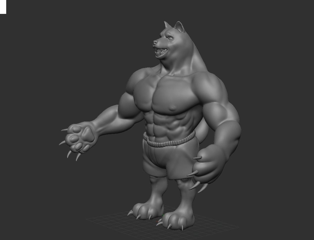 Buff Doge - High Res Decimated 3D model | CGTrader