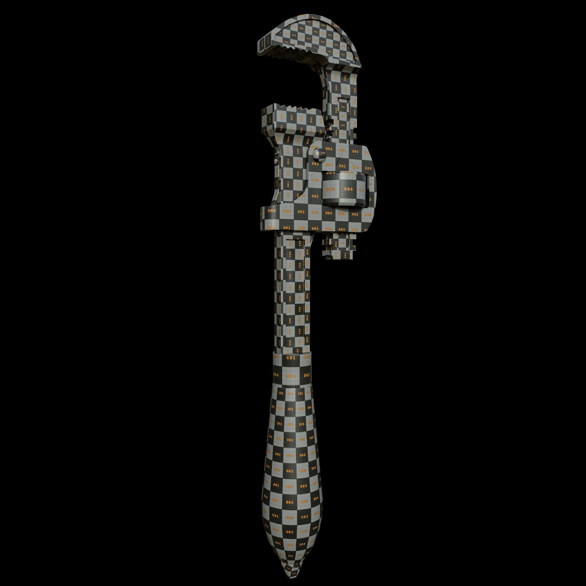 3D model Old Pipe Wrench - Tutorial Included VR / AR / low-poly | CGTrader