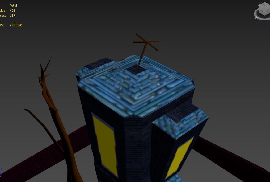 3D model The Haunted House Low Poly VR / AR / low-poly | CGTrader