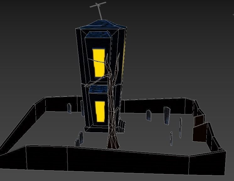 3D model The Haunted House Low Poly VR / AR / low-poly | CGTrader