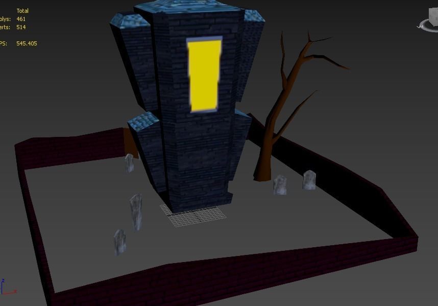 3D model The Haunted House Low Poly VR / AR / low-poly | CGTrader