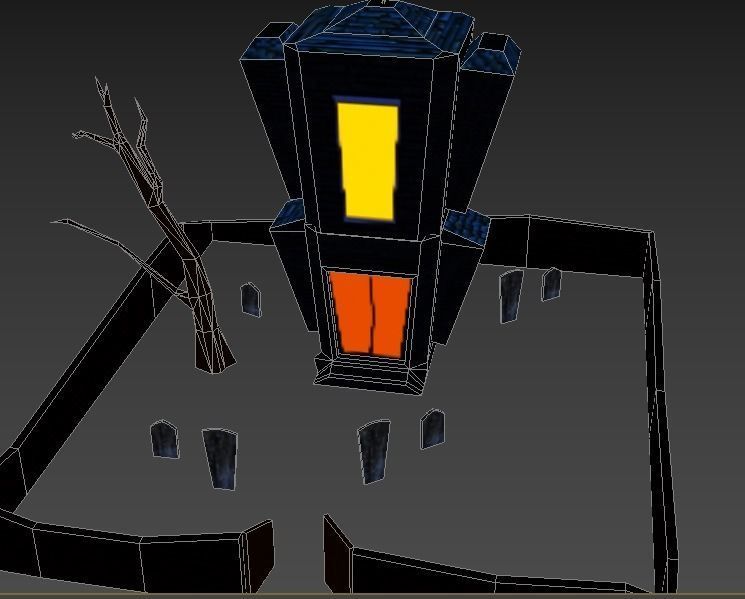 3D model The Haunted House Low Poly VR / AR / low-poly | CGTrader