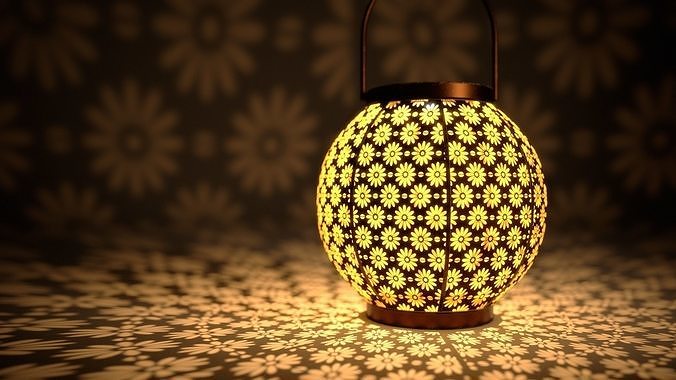 3D model Patterned Lantern PBR VR / AR / low-poly | CGTrader