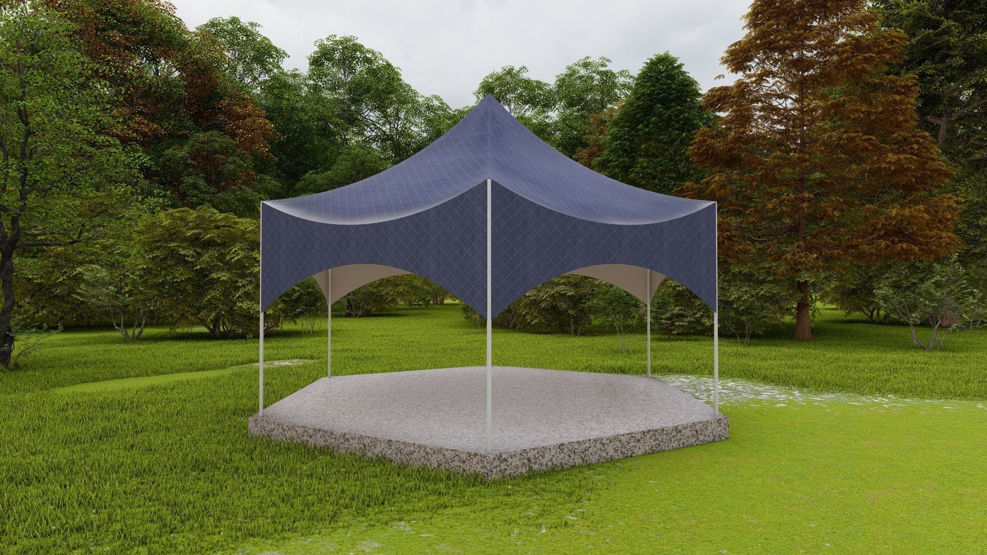 Classic tent free 3D model | CGTrader
