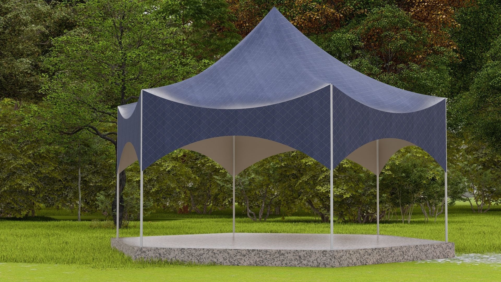 Classic tent free 3D model | CGTrader