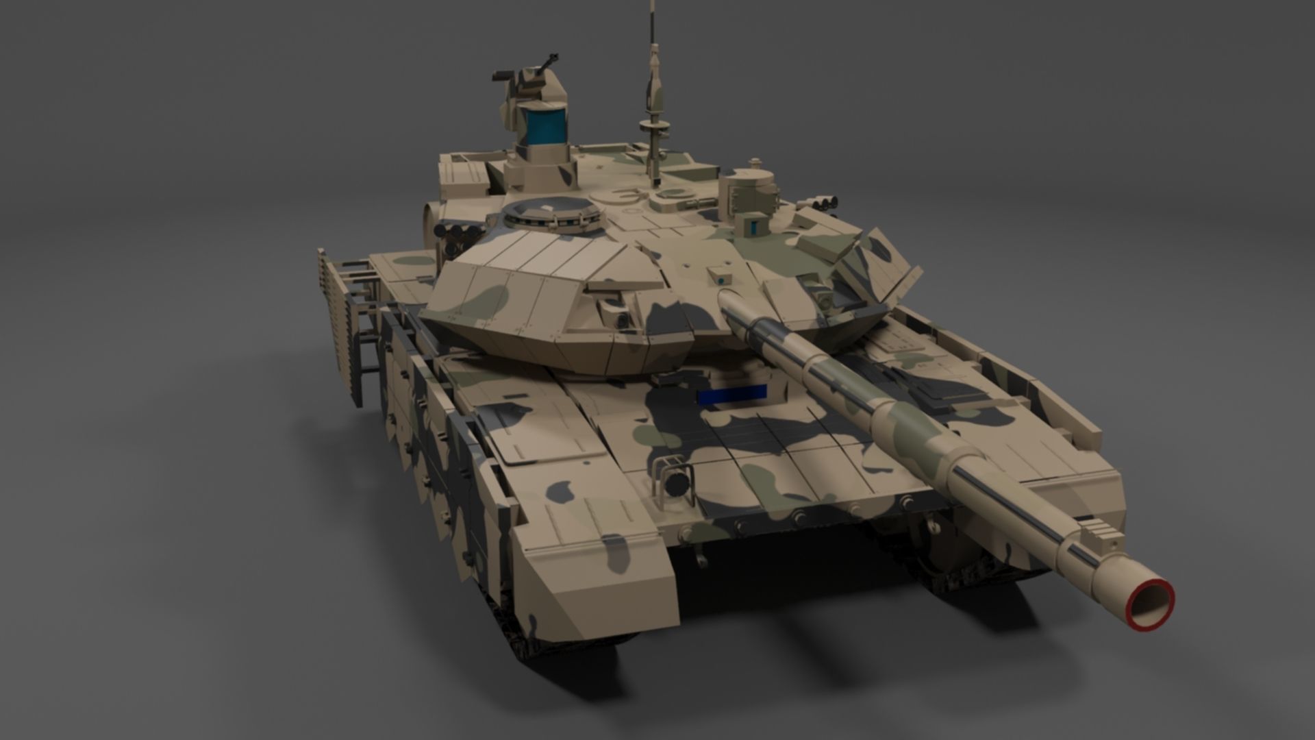 3D model Clean Camouflaged T90MS Main Battle Tank 3D Model VR / AR / low-poly | CGTrader