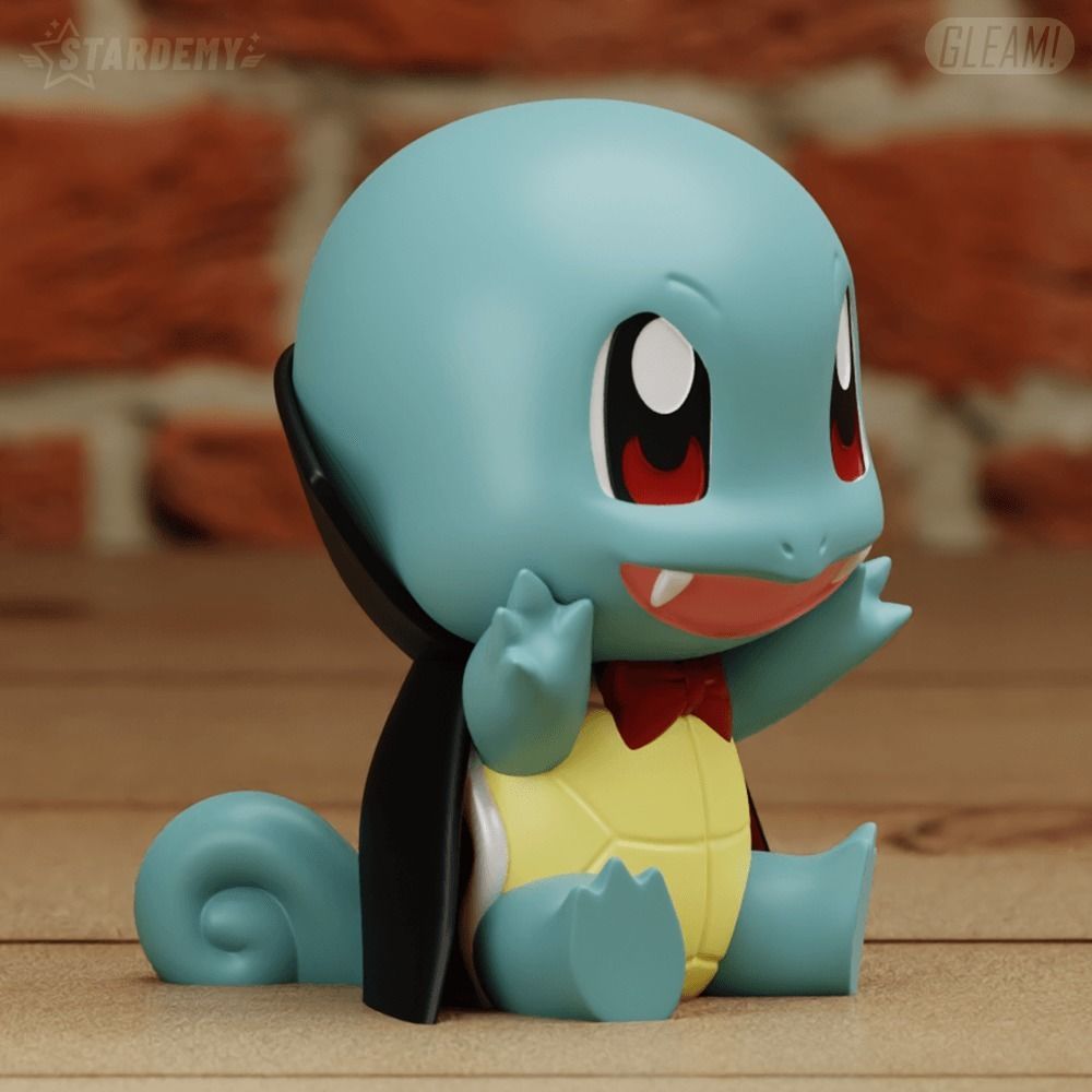 Squirtle Chibi Halloween Vampire Pokemon Dracula 3D model 3D printable ...