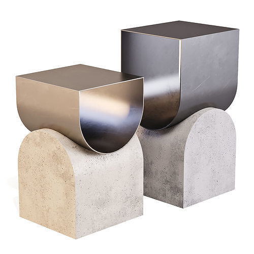 Bonaldo Vague - Side Tables 3D model | CGTrader