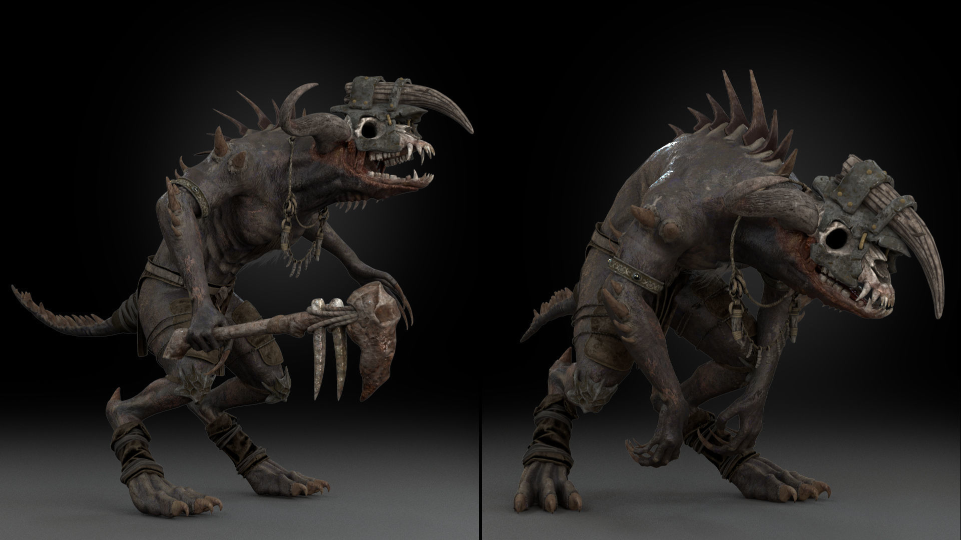 3D model Gloomfang Beast Rigged Game Ready VR / AR / low-poly | CGTrader