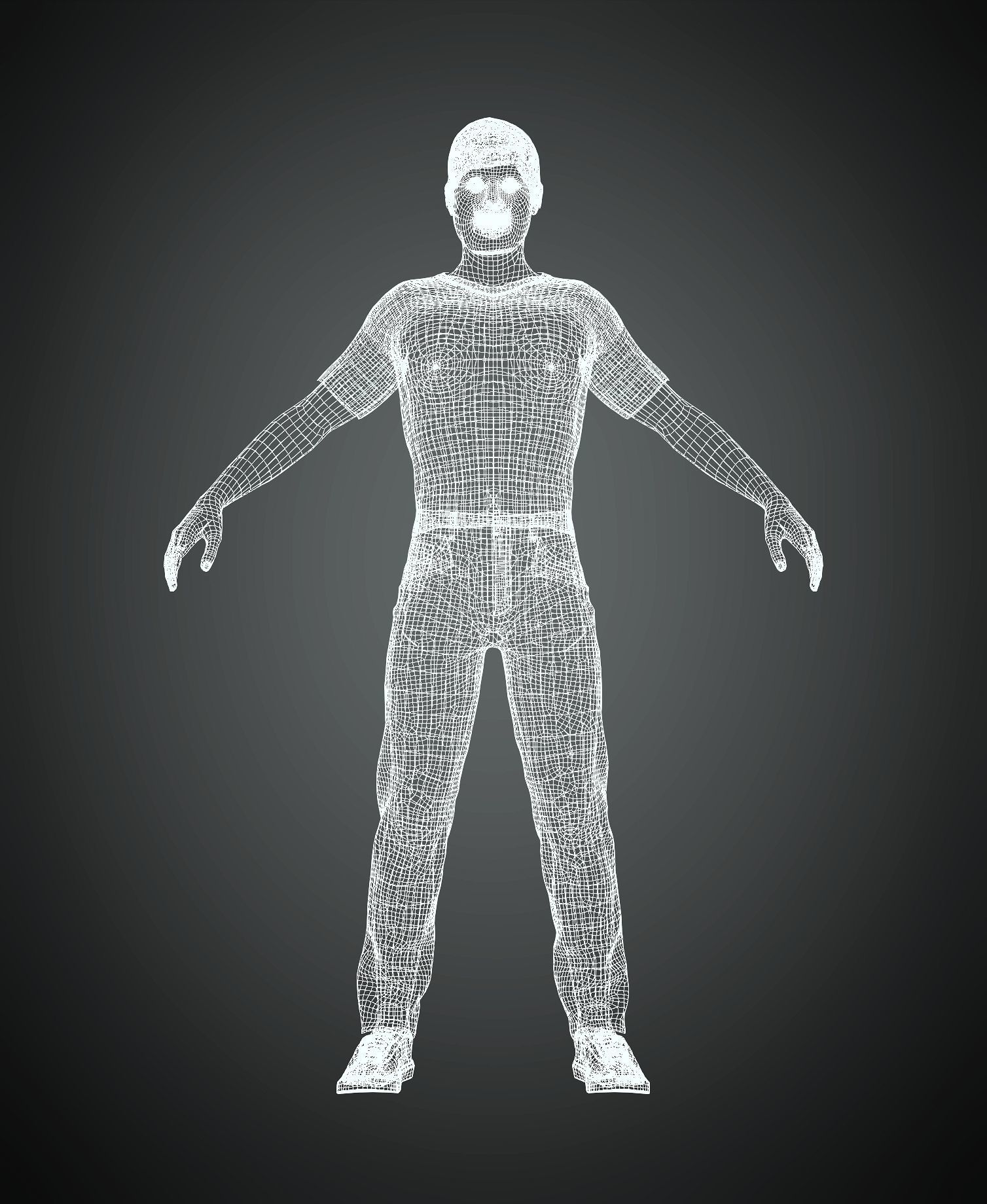 Mrbeast Full Rigged with Face rig and 100 Face Morph Included 3D model ...