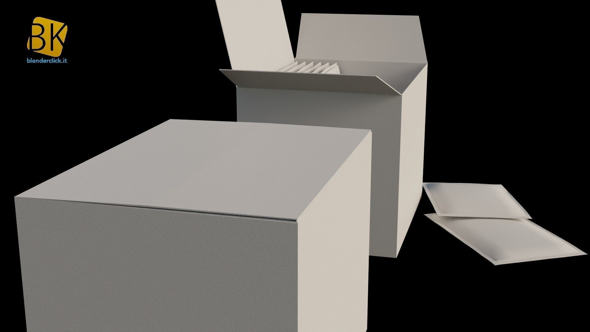 Mockup Drug Box 3D model | CGTrader