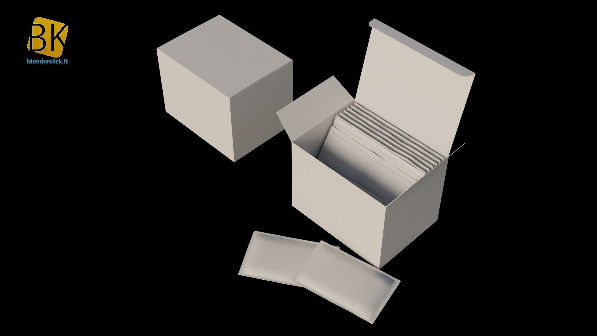 Mockup Drug Box 3D model | CGTrader