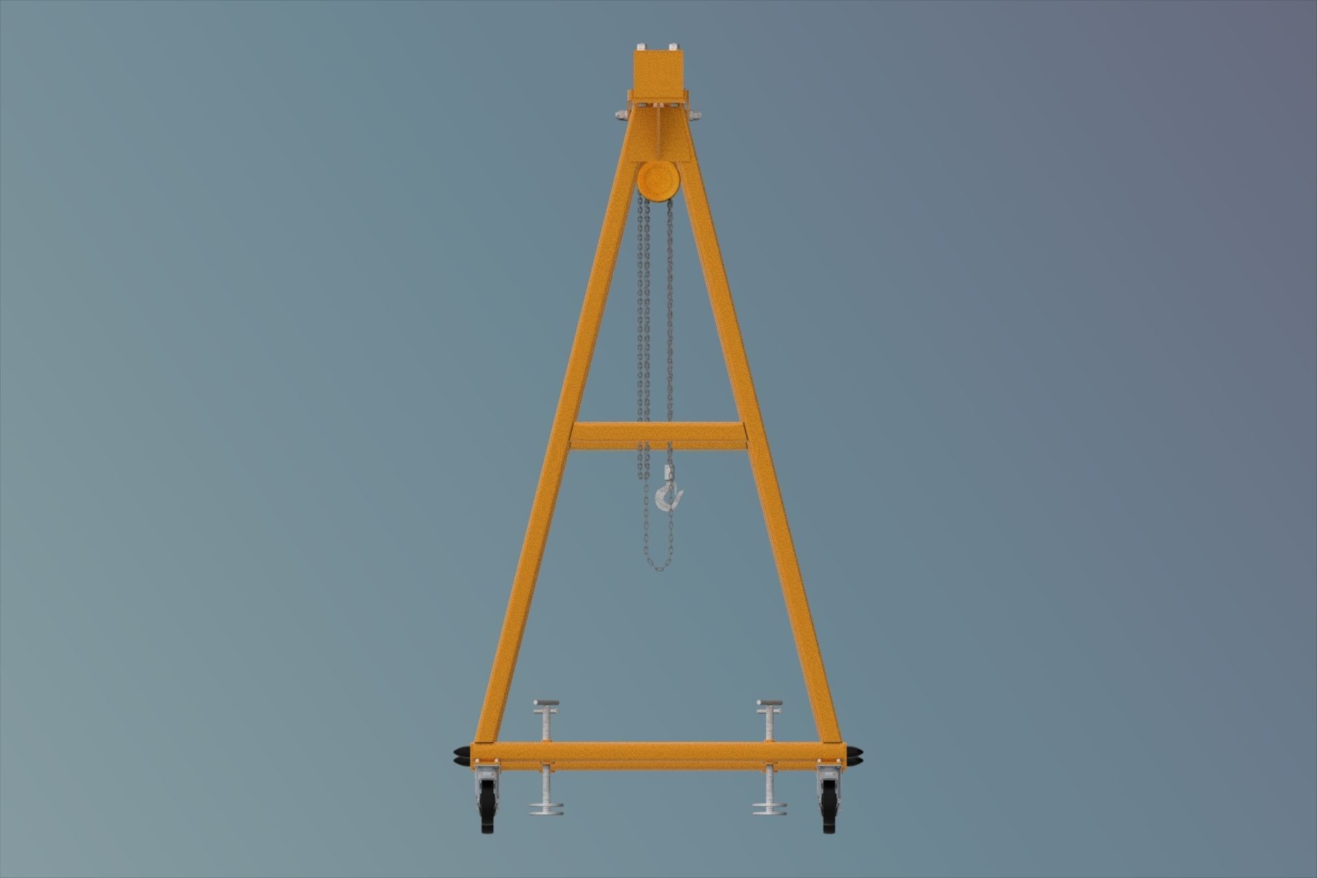 3D model Light Gantry Crane Plans 500kg VR / AR / low-poly | CGTrader