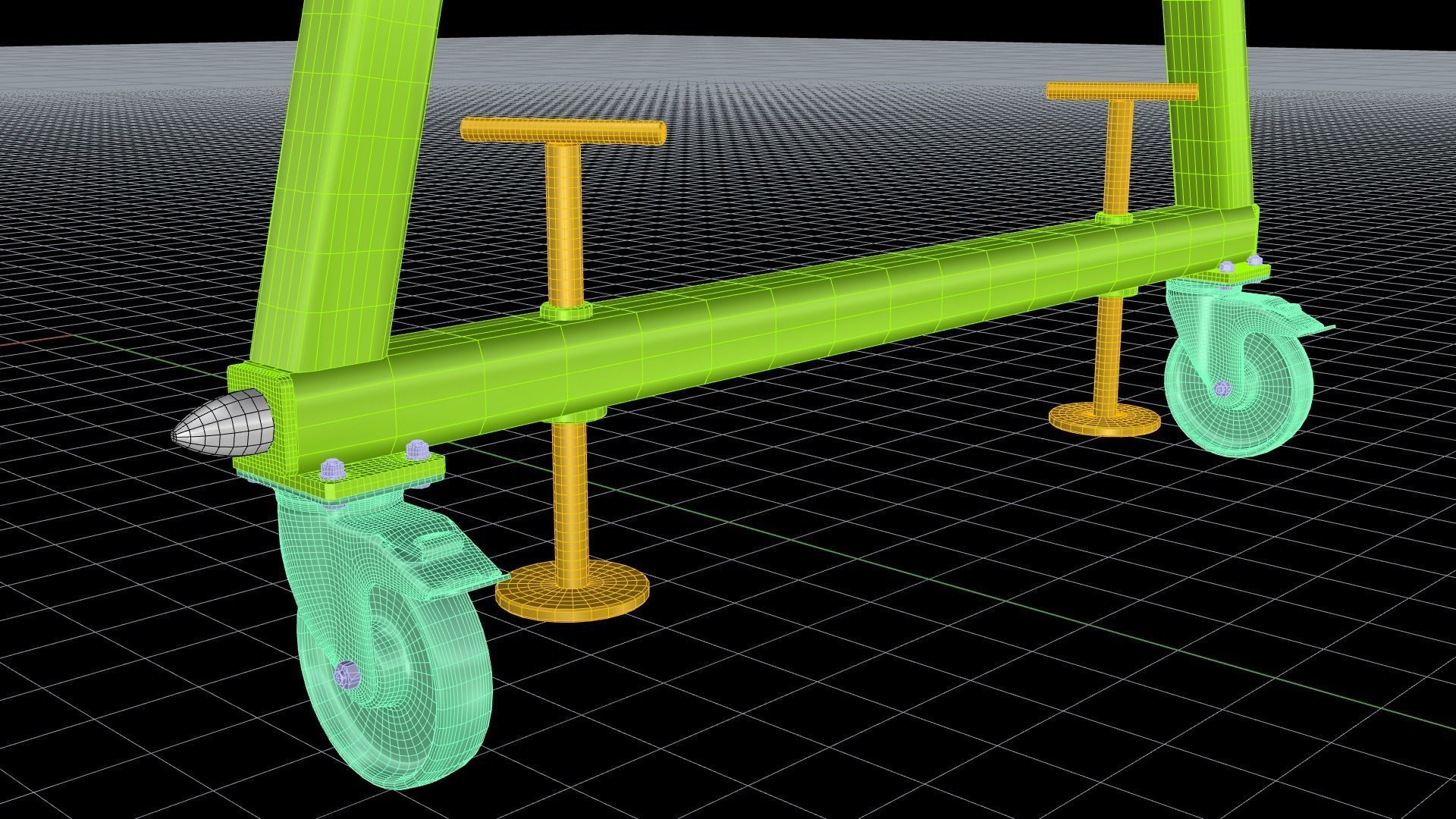 3D model Light Gantry Crane Plans 500kg VR / AR / low-poly | CGTrader