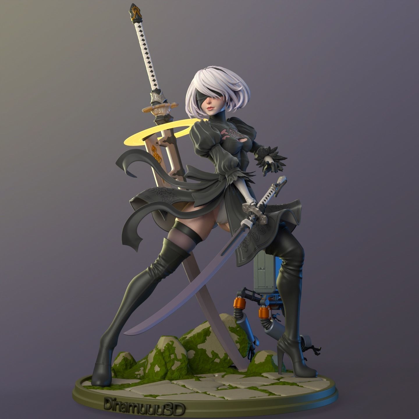 2B Nier Automata Multi Version SFW NSFW STL 3D model 3D printable | CGTrader