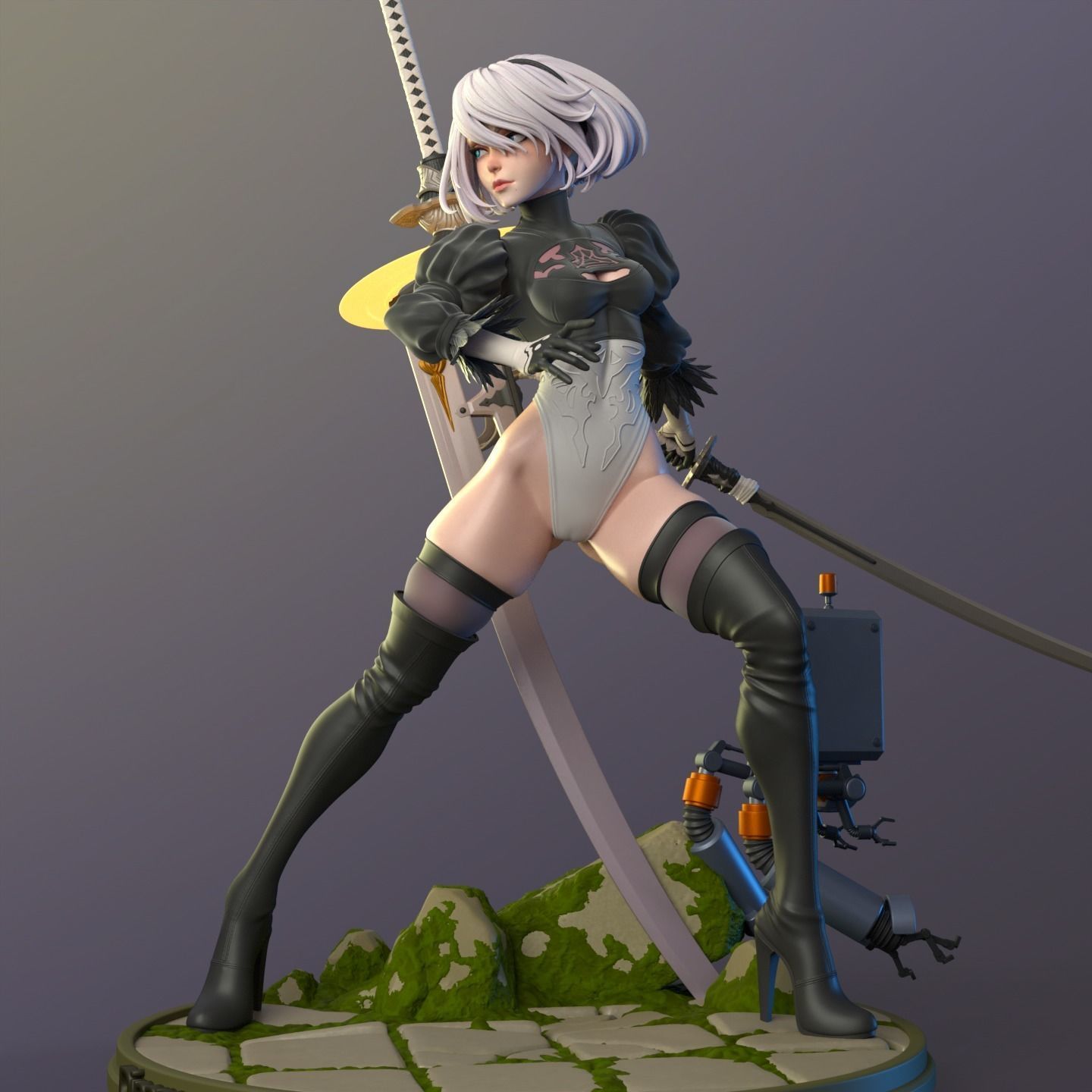 2B Nier Automata Multi Version SFW NSFW STL 3D model 3D printable | CGTrader