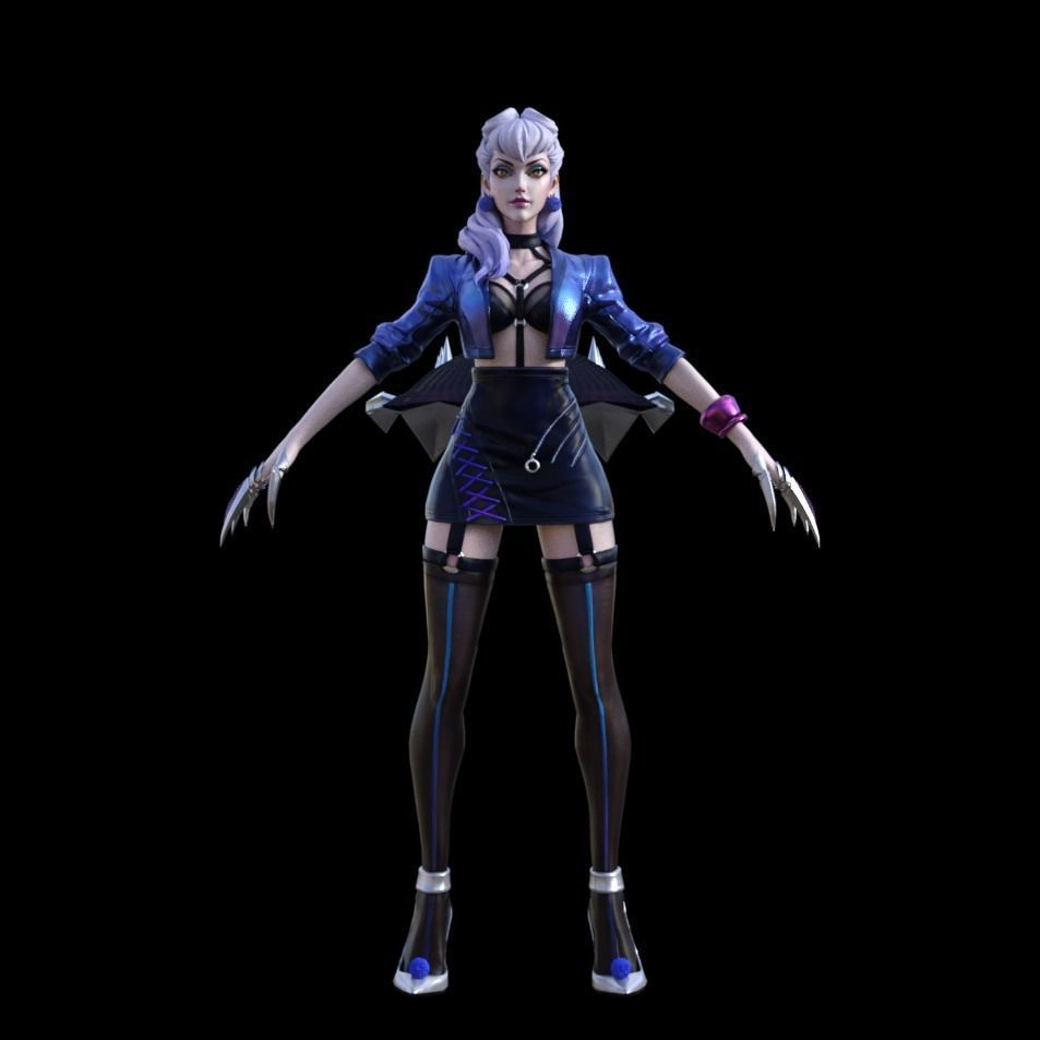 League of Legends - KDA ALL OUT Evelynn RIGGED 3D model rigged | CGTrader