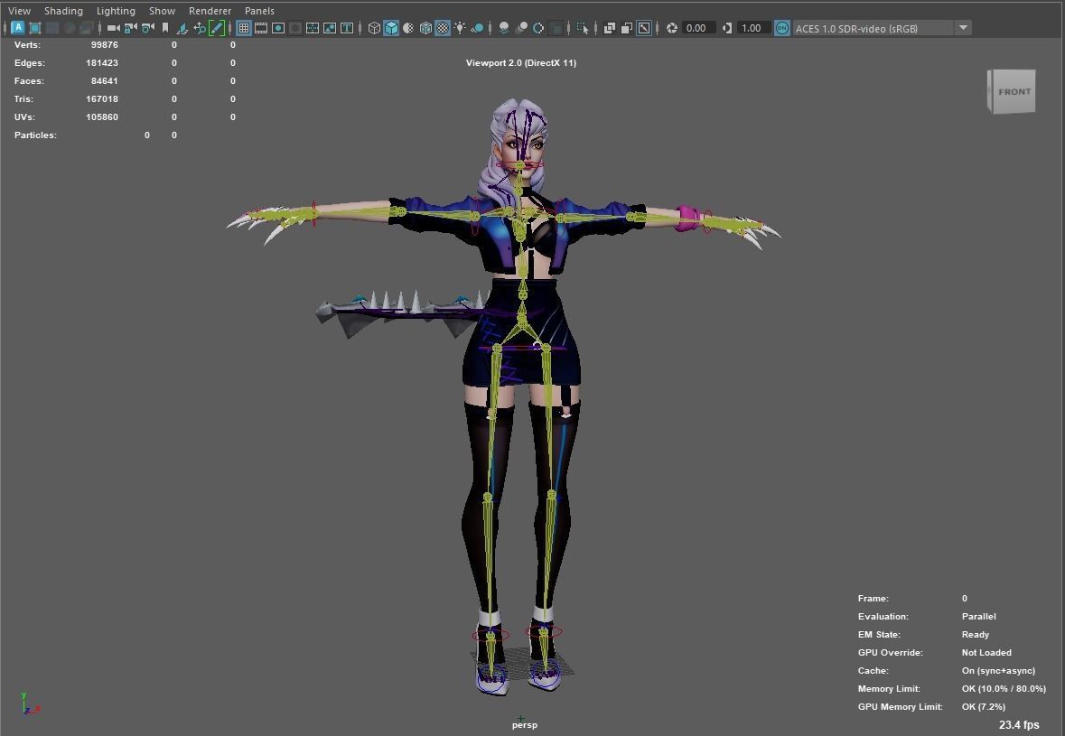 League of Legends - KDA ALL OUT Evelynn RIGGED 3D model rigged | CGTrader