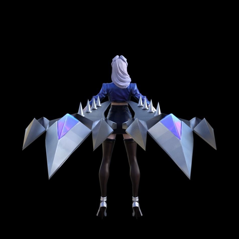 League Of Legends Kda All Out Evelynn Rigged 3d Model Rigged Cgtrader 0860