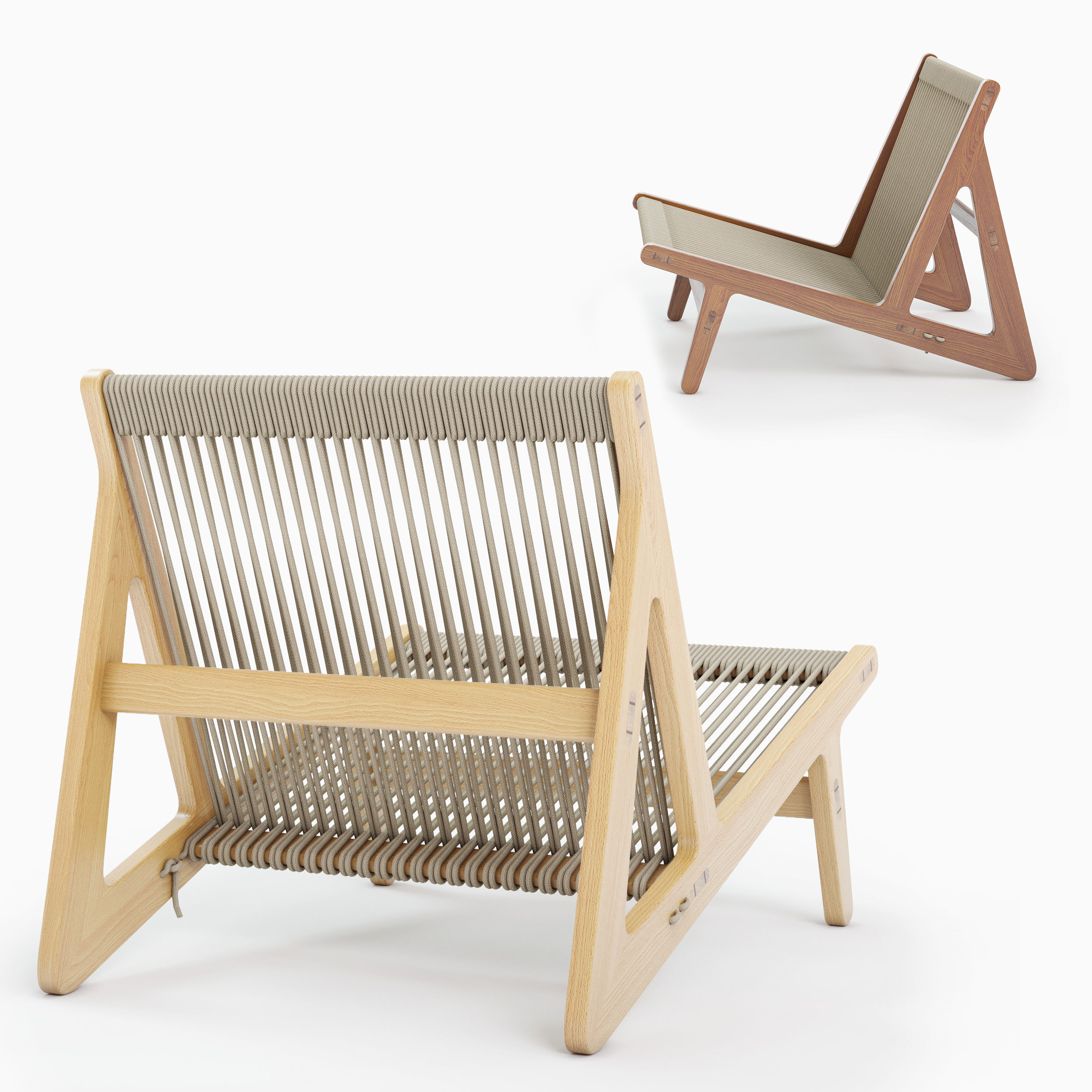 Gubi MR01 INITIAL LOUNGE CHAIR 3D model | CGTrader