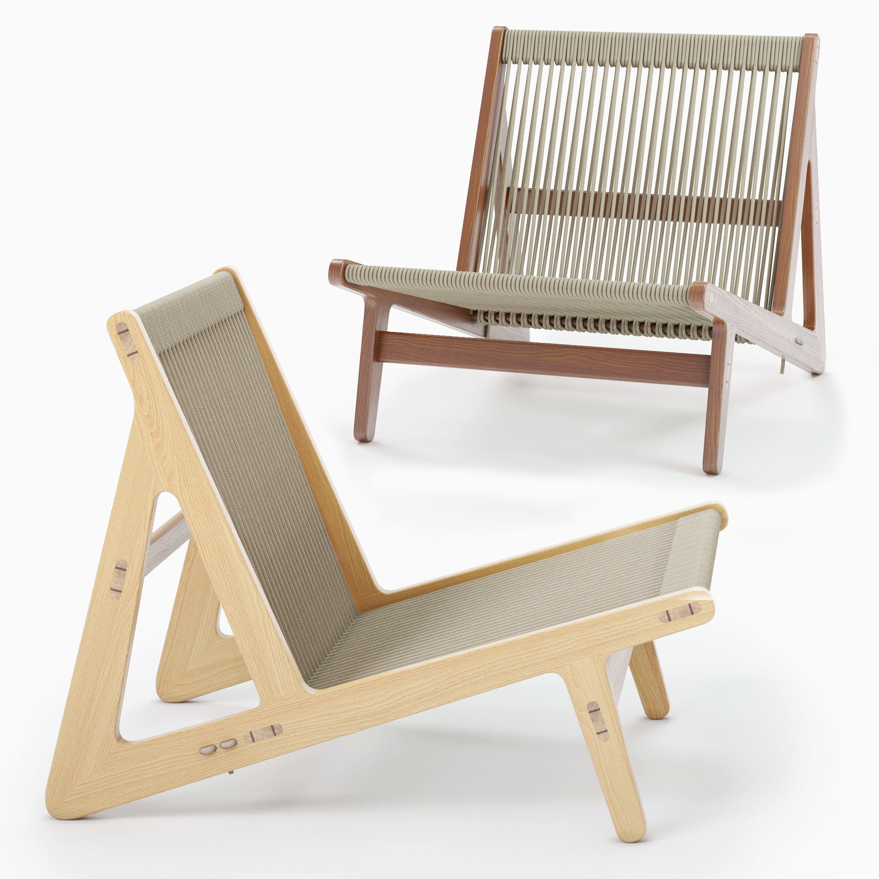 Gubi MR01 INITIAL LOUNGE CHAIR 3D model | CGTrader