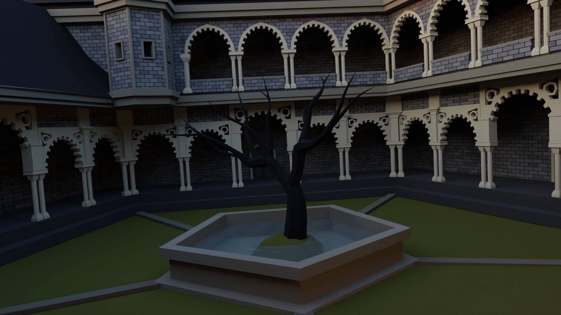 Wednesday Nevermore Academy 3D model | CGTrader