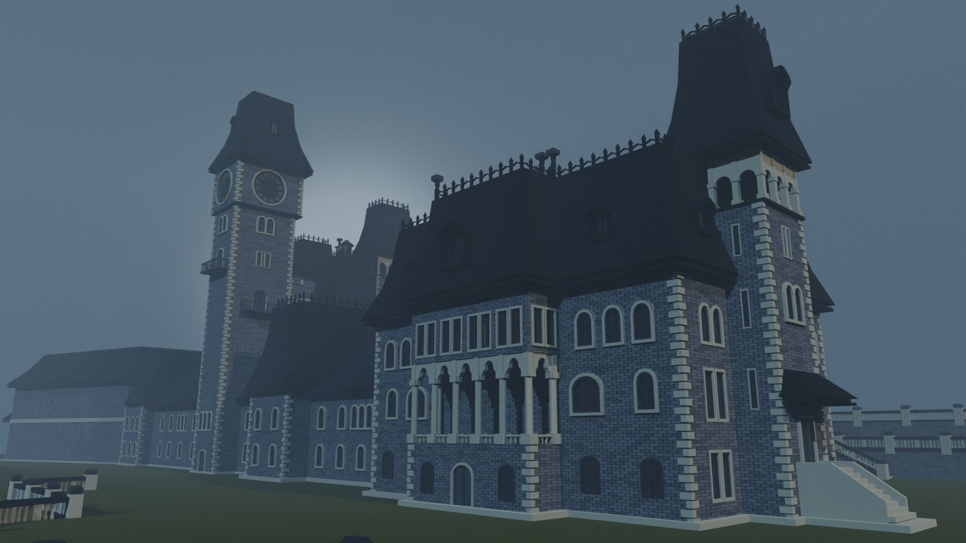 Wednesday Nevermore Academy 3D model | CGTrader