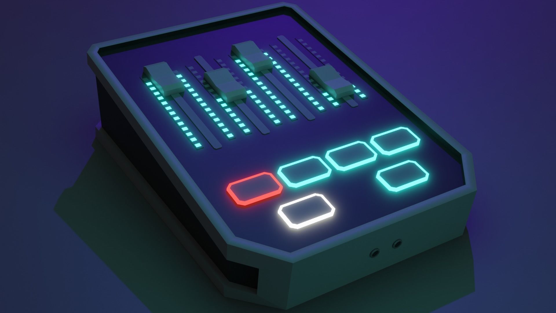 3D model Low Poly GoXLR Mini Audio Interface 3D Model VR / AR / low ...