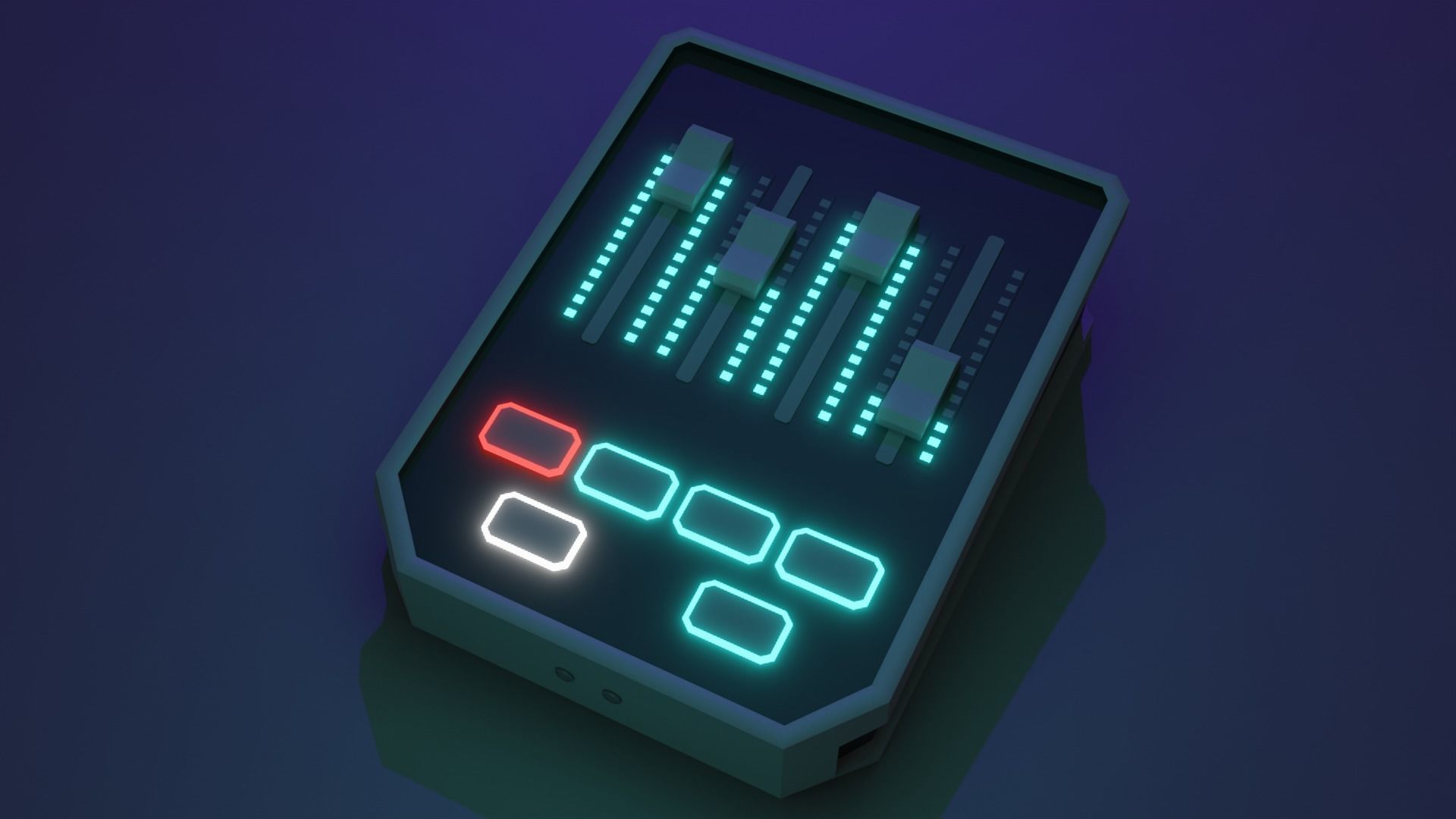 3D model Low Poly GoXLR Mini Audio Interface 3D Model VR / AR / low ...