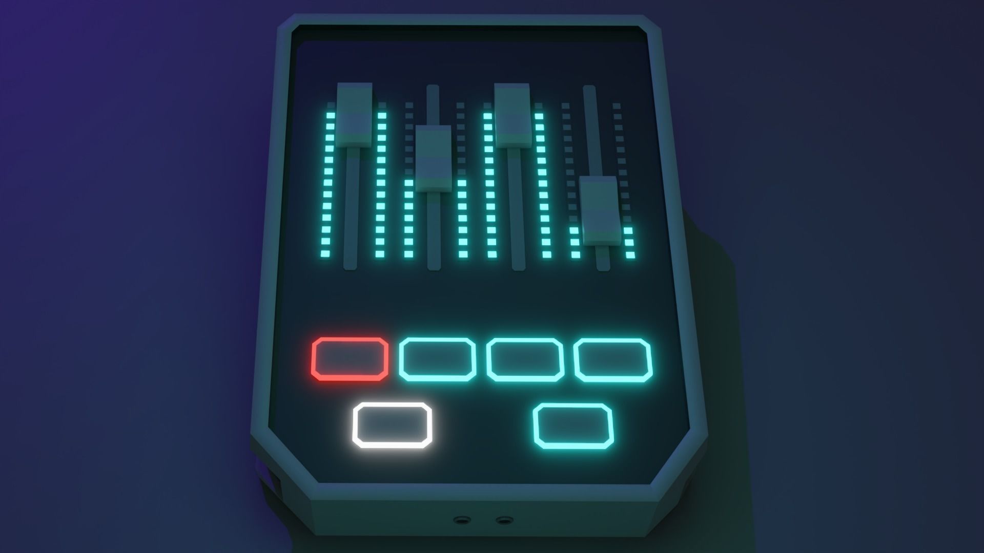 3D model Low Poly GoXLR Mini Audio Interface 3D Model VR / AR / low ...