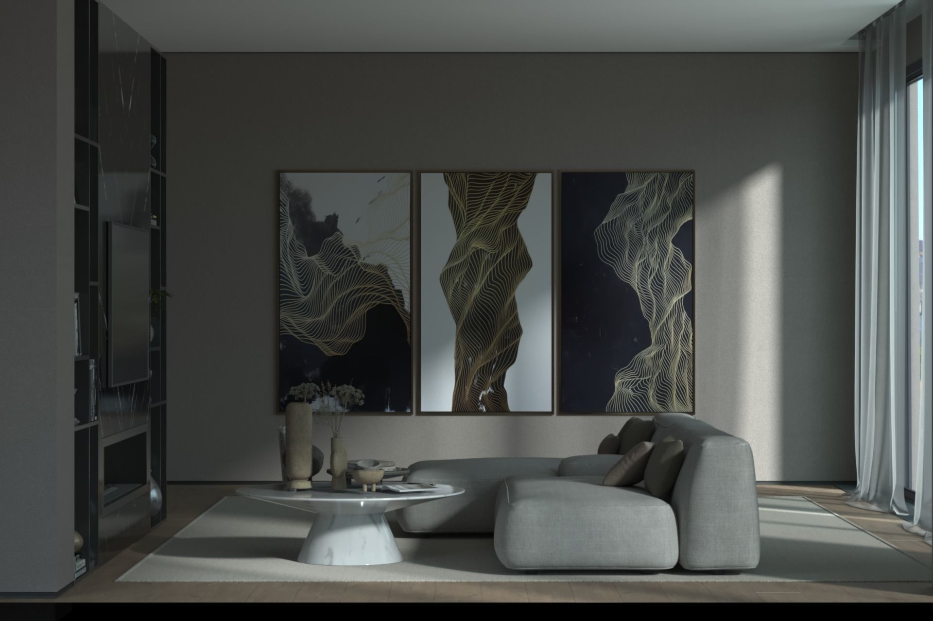 Simple interior design free 3D model | CGTrader