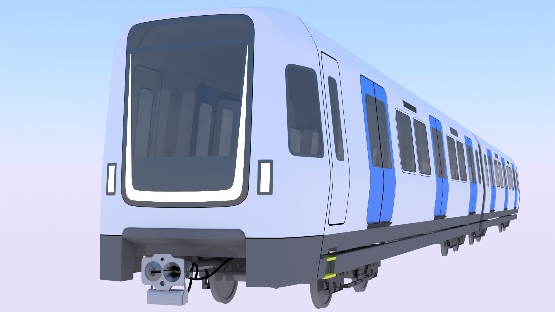 Stockholm metro train 3D model | CGTrader