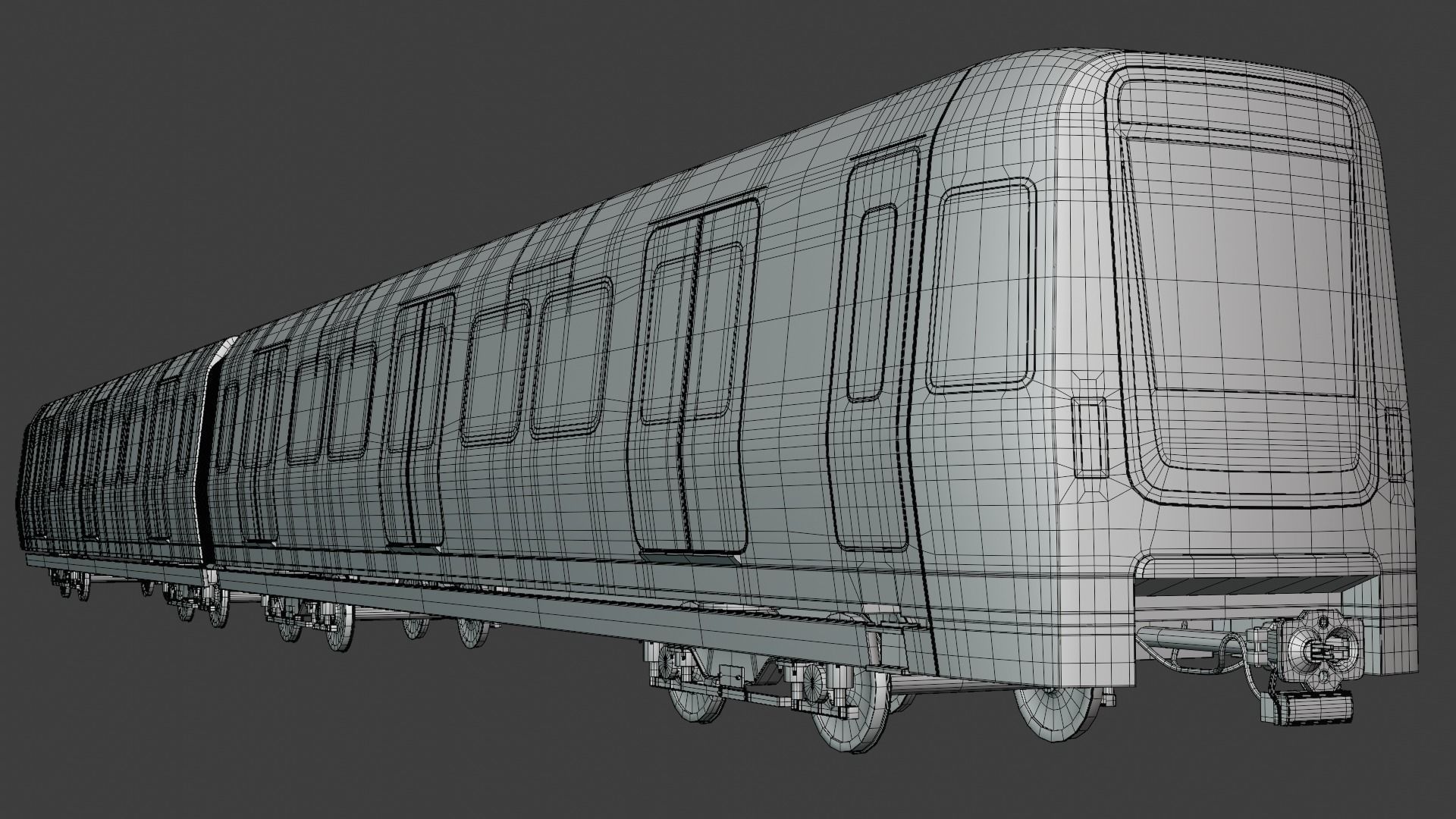 Stockholm metro train 3D model | CGTrader