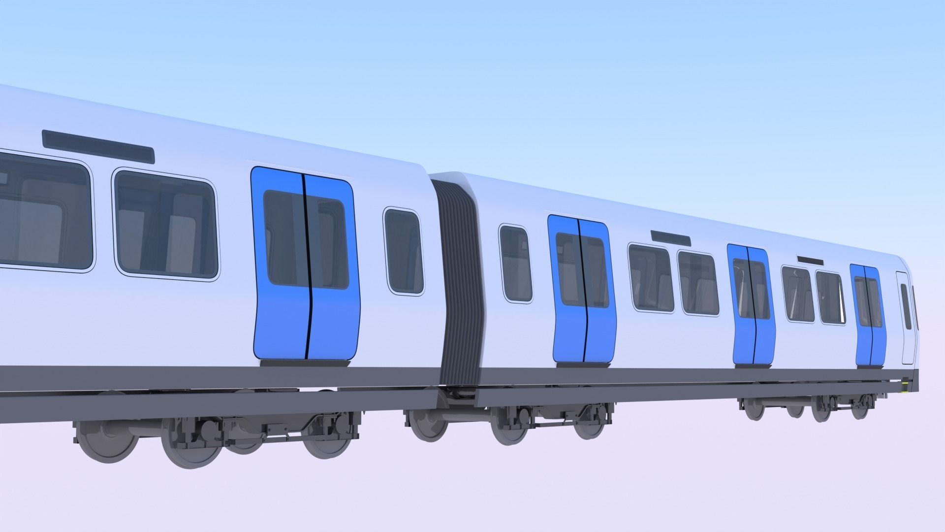 Stockholm metro train 3D model | CGTrader