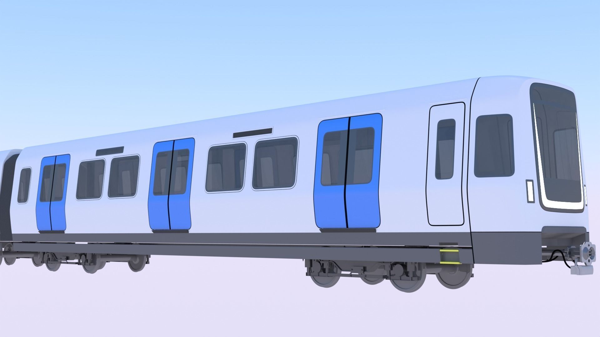Stockholm metro train 3D model | CGTrader