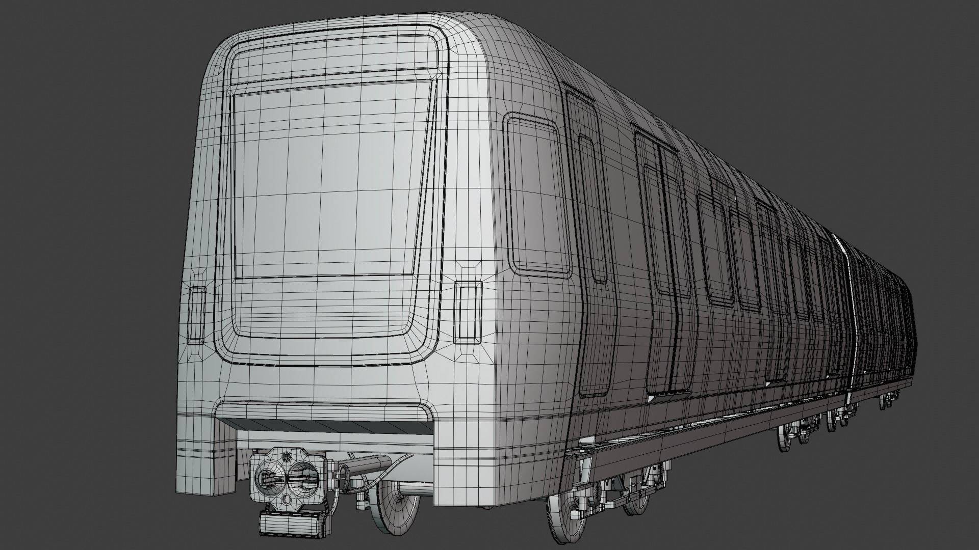 Stockholm metro train 3D model | CGTrader