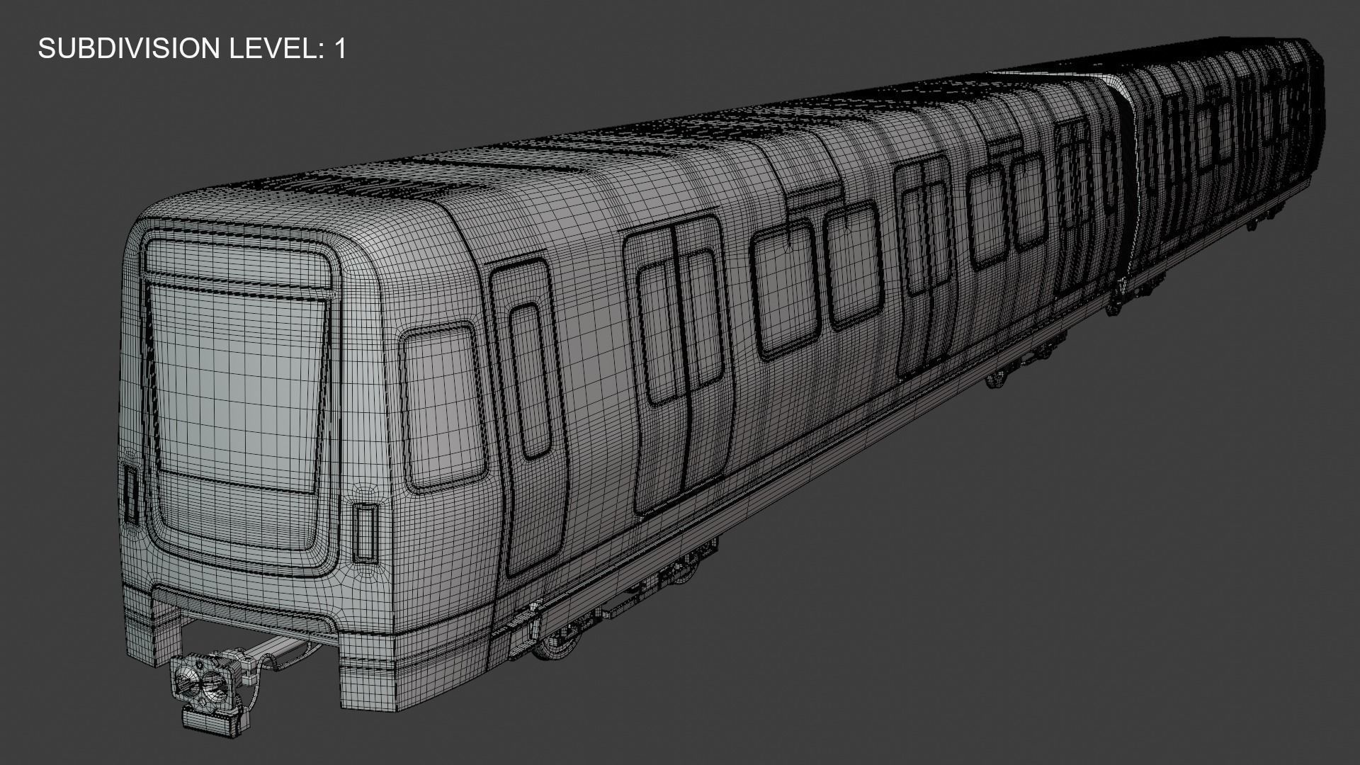 Stockholm metro train 3D model | CGTrader
