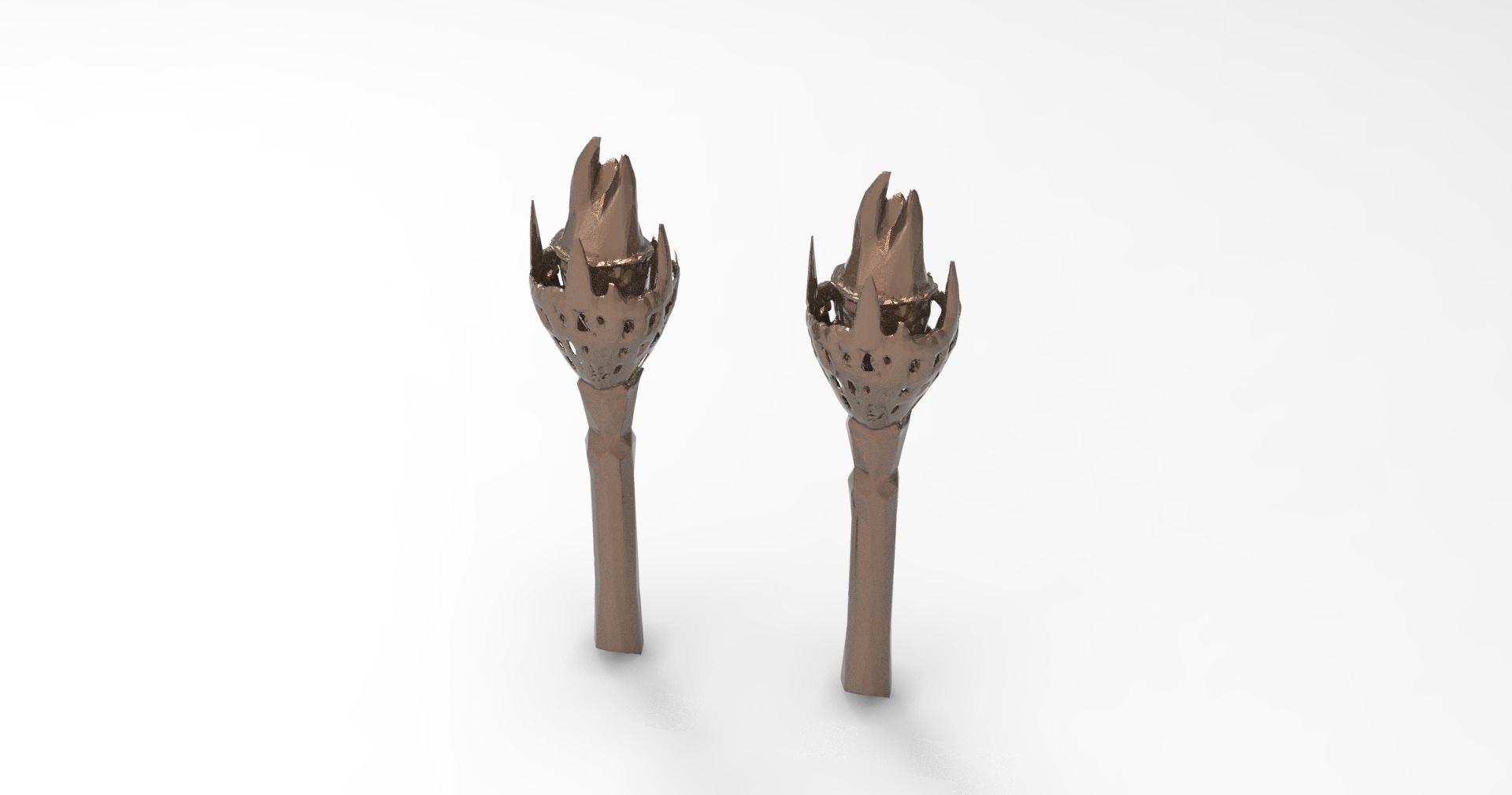 Torch low poly 3D model | CGTrader