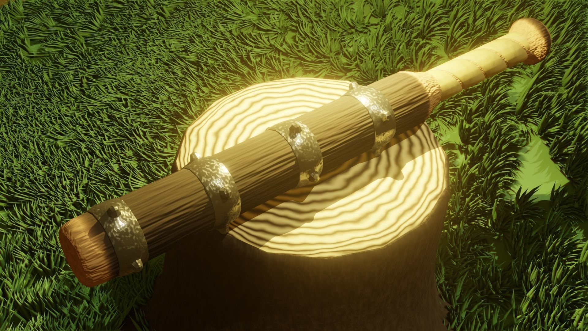 3D model Simple Fantasy Great Club VR / AR / low-poly | CGTrader