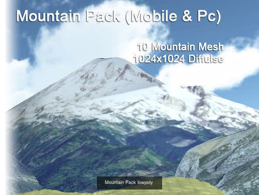3D Model Collection Sky And Mountain Pack Mega Game Ready Skybox ...