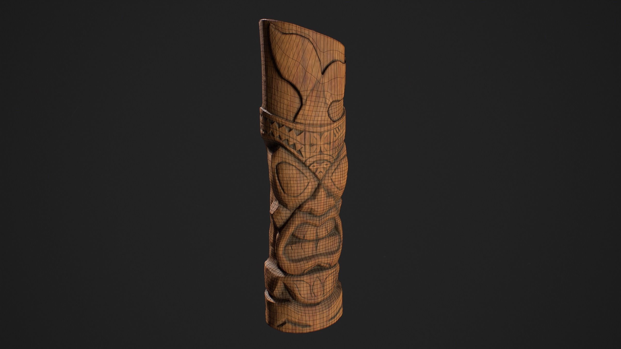 3D model Tiki Statue VR / AR / low-poly | CGTrader