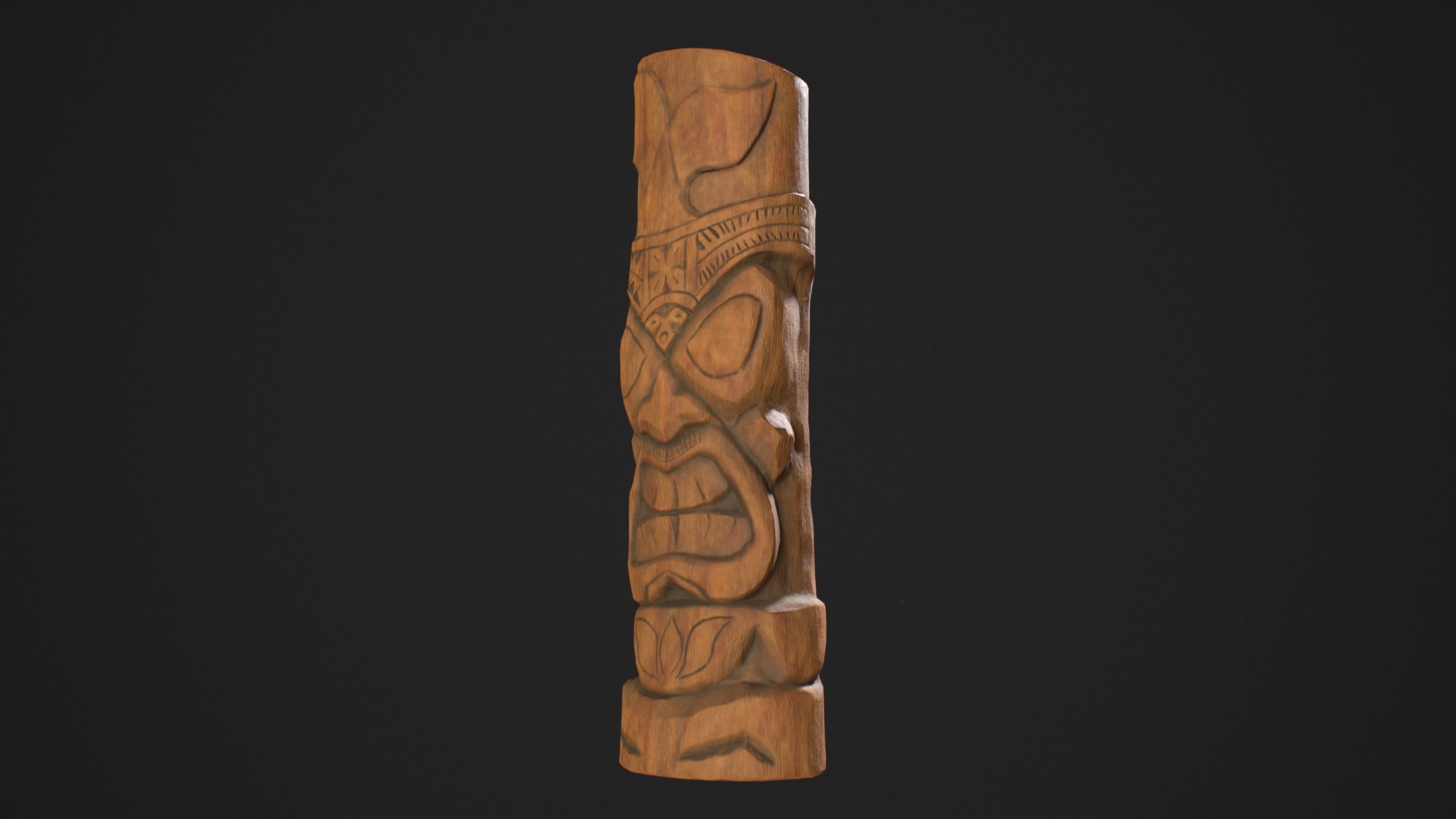 3D model Tiki Statue VR / AR / low-poly | CGTrader