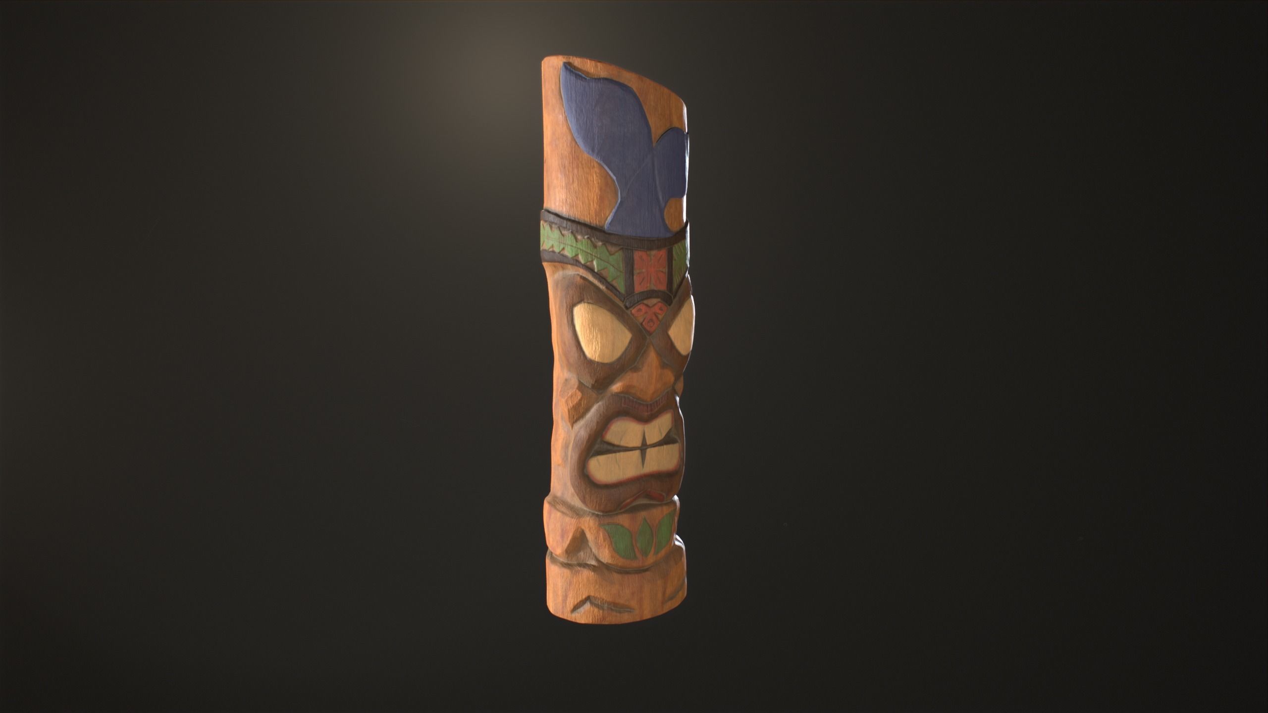 3D model Tiki Statue VR / AR / low-poly | CGTrader
