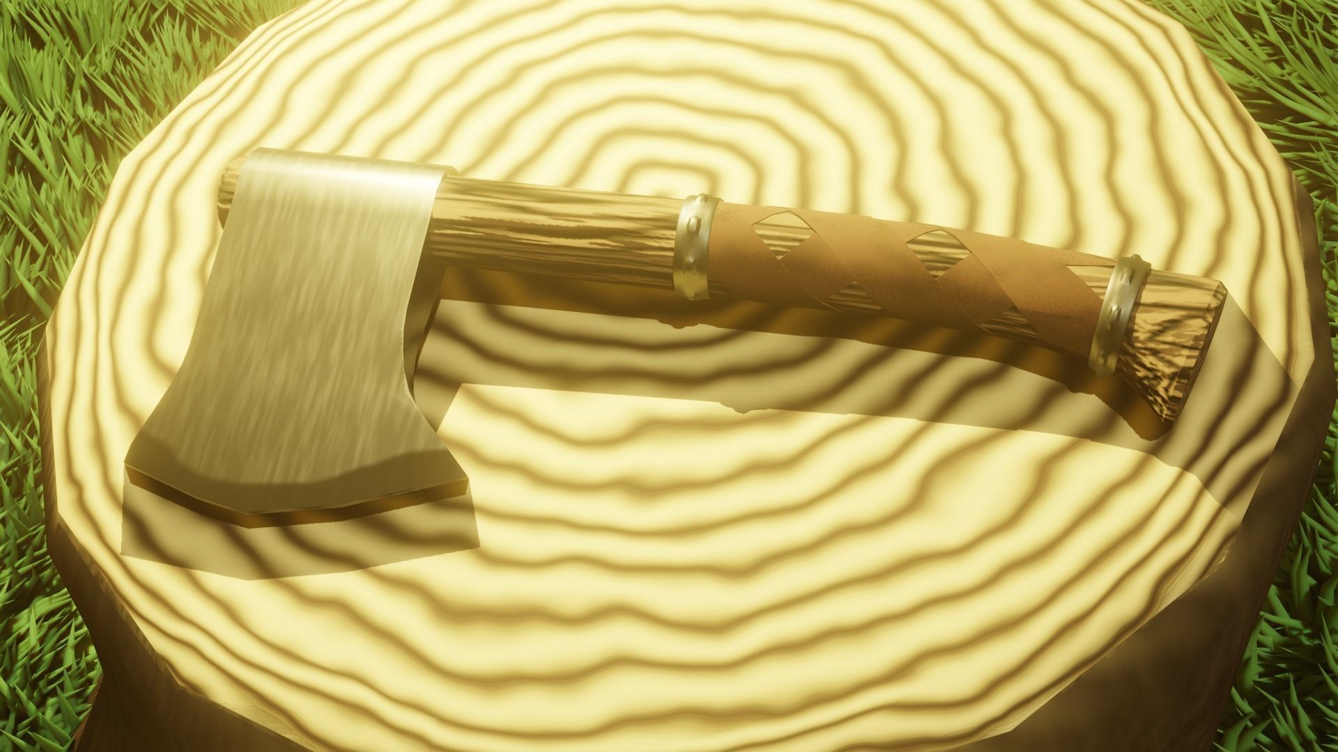 3D model Simple Fantasy Hand Axe VR / AR / low-poly | CGTrader