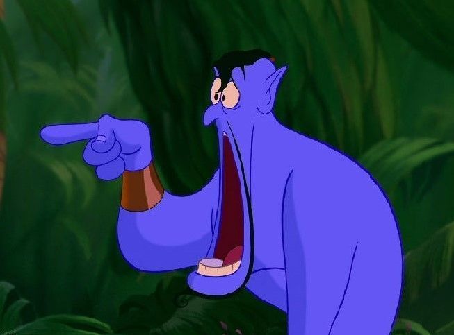 GENIE - ALADDIN - SURPRISED FACE 3D model 3D printable | CGTrader