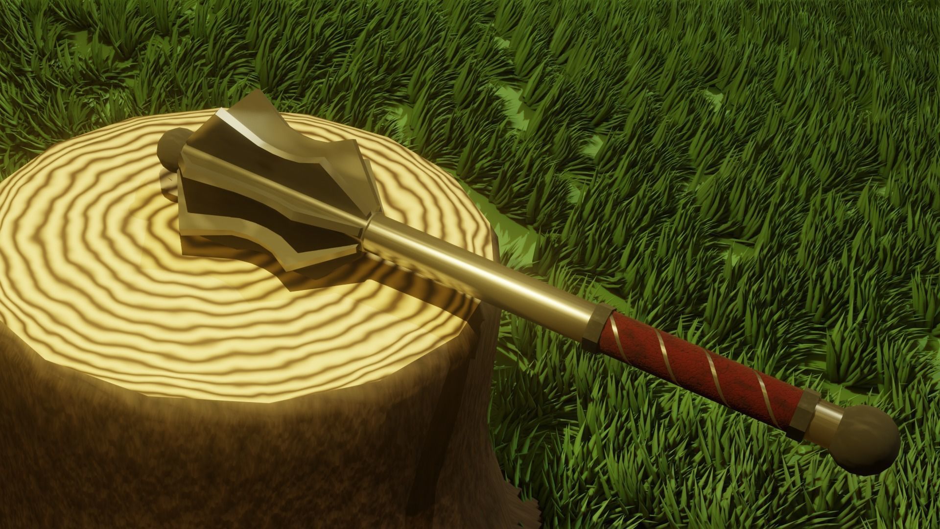 3D model Simple Fantasy Mace VR / AR / low-poly | CGTrader