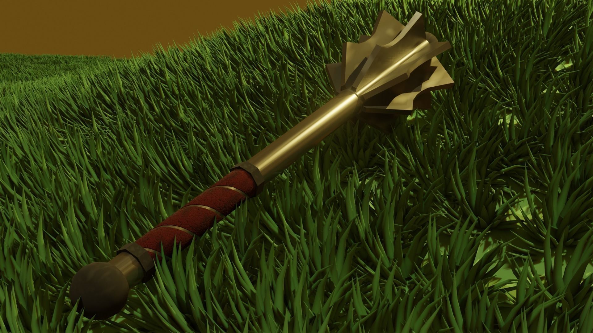 3D model Simple Fantasy Mace VR / AR / low-poly | CGTrader