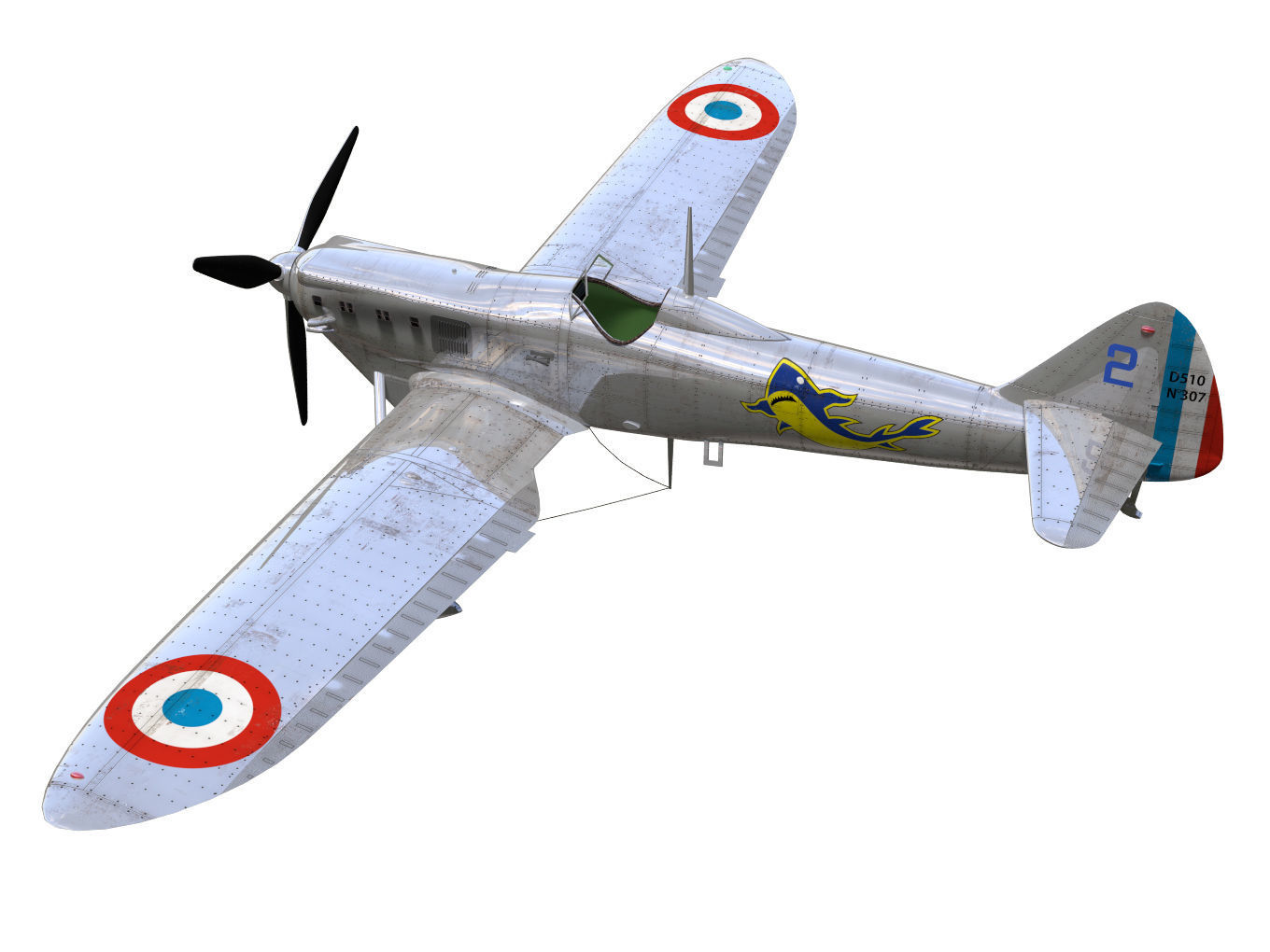 Dewoitine D510 3D model | CGTrader