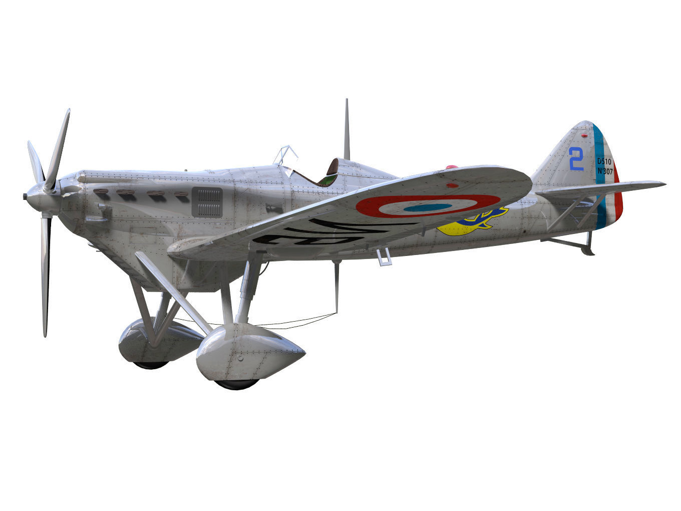 Dewoitine D510 3D model | CGTrader